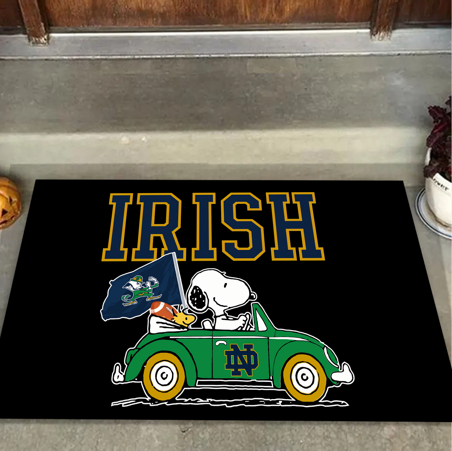 Notre Dame Fightin Irish Snoopy Doormat for Fans – MahhStyl